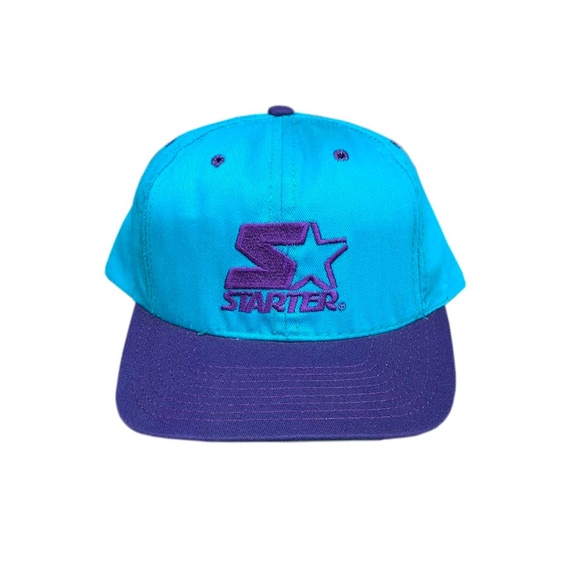 STARTER | Accessories | Vintage Starter Logo Fitted Teal Purple Hat ...